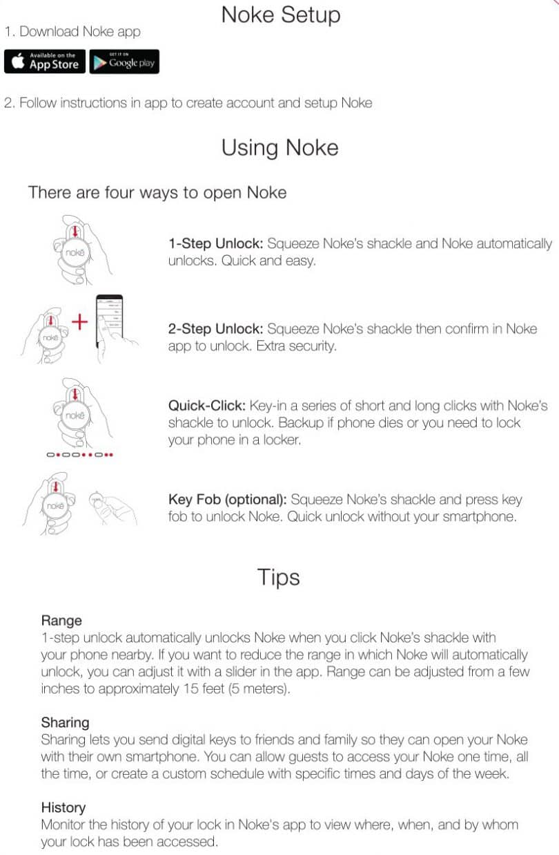 Noke Padlocks | Bluetooth Smart Locks Sold at Cubesmart