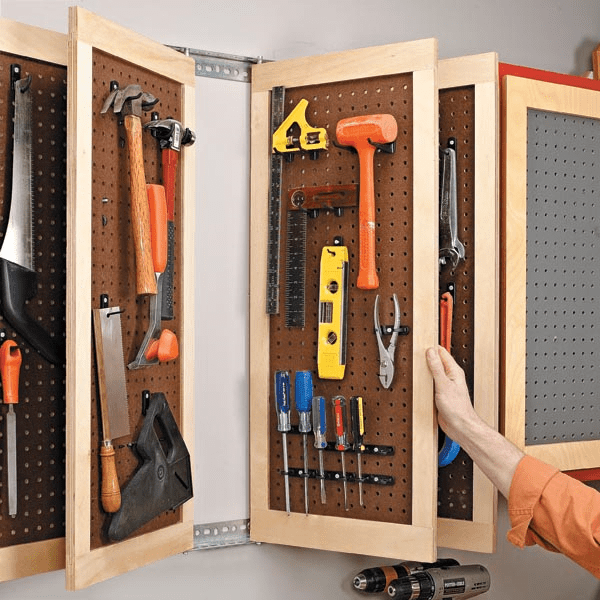 10 DIY Pegboard Ideas for Home Storage | The Storage Space