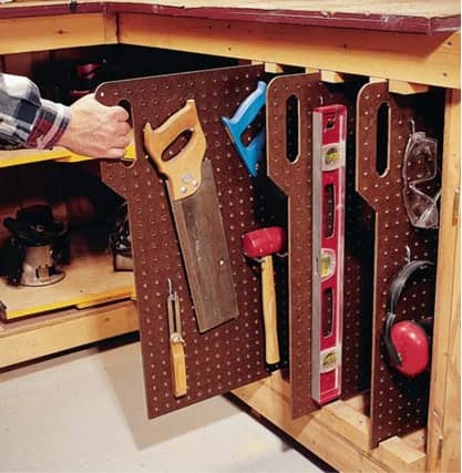 10 DIY Pegboard Ideas for Home Storage | The Storage Space